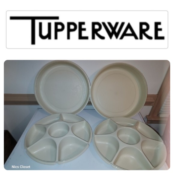 Tupperware | Kitchen | Vintage Tupperware Serving Center Tray ...